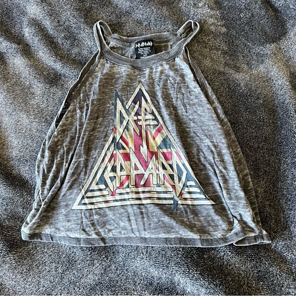 Def Leppard | Tops | Def Leppard Crop Top Rock Band | Poshmark